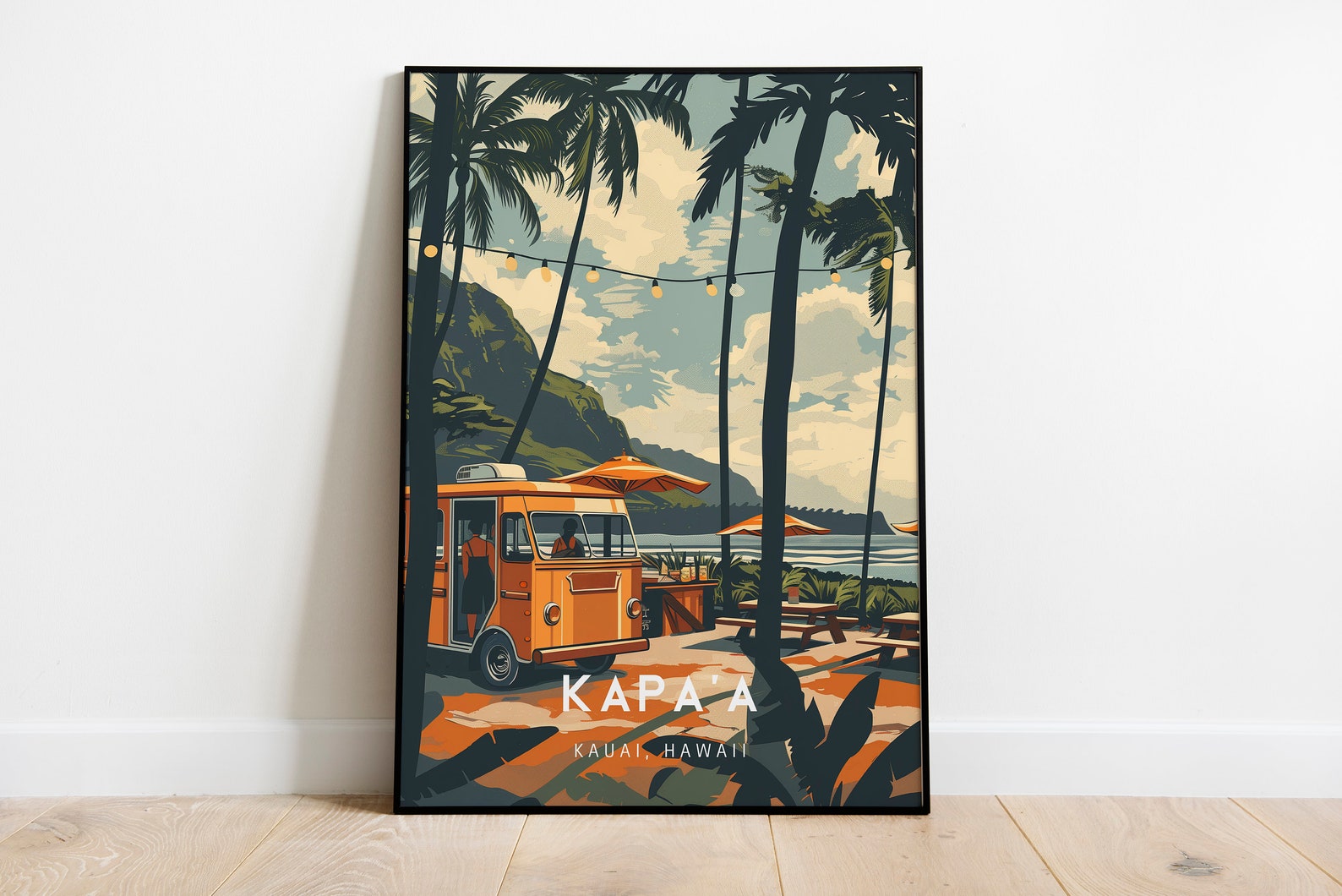 Kapaa Food Truck, Kauai, Hawaii, Print Art Framed Photo, Gift Hawaiian ...
