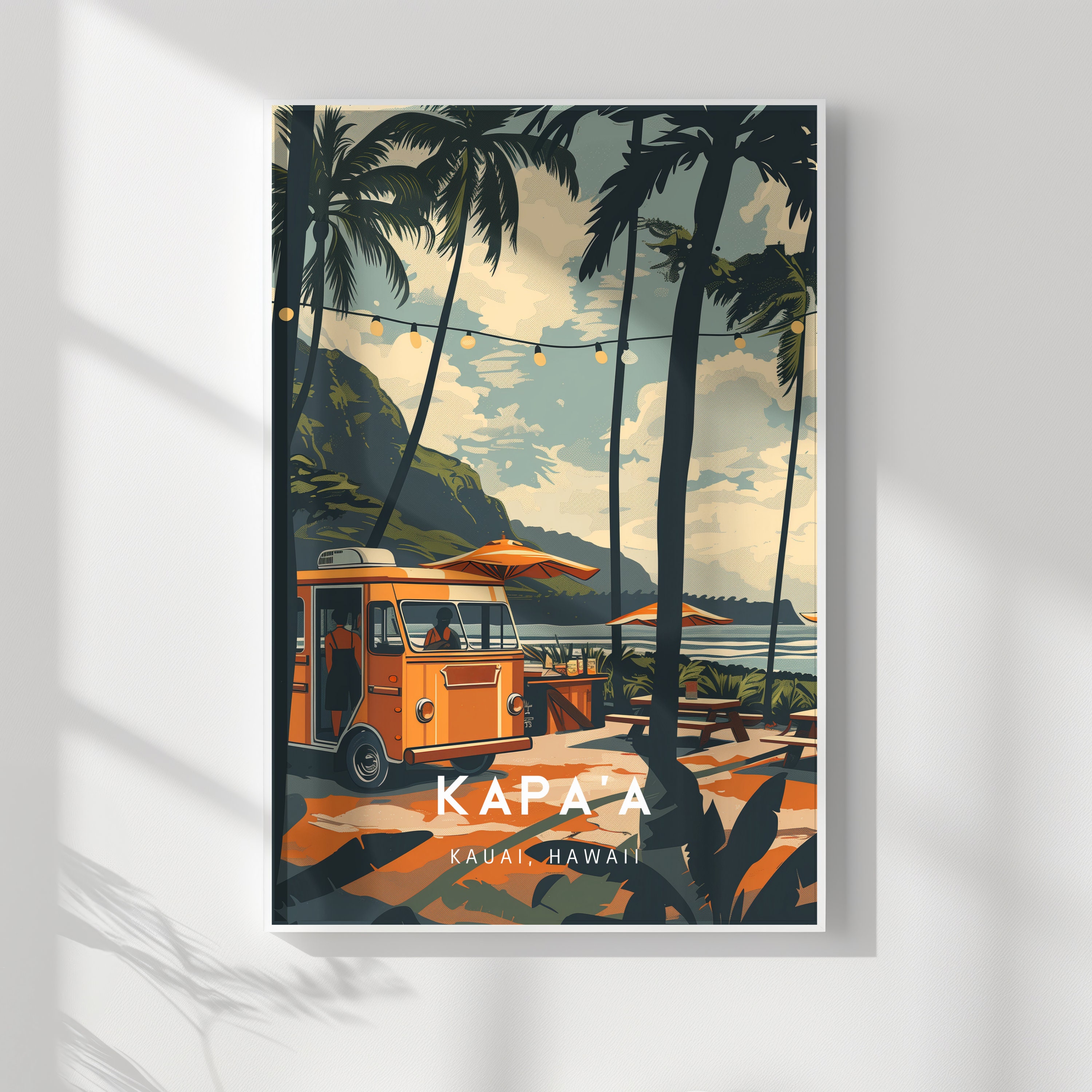 Kapaa Food Truck, Kauai, Hawaii, Print Art Framed Photo, Gift Hawaiian ...