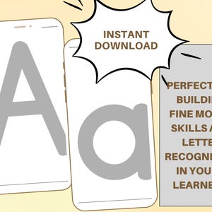 Reusable Alphabet Tracing Flashcards | 26 Capital & 26 Lowercase ...