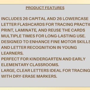 Reusable Alphabet Tracing Flashcards | 26 Capital & 26 Lowercase ...