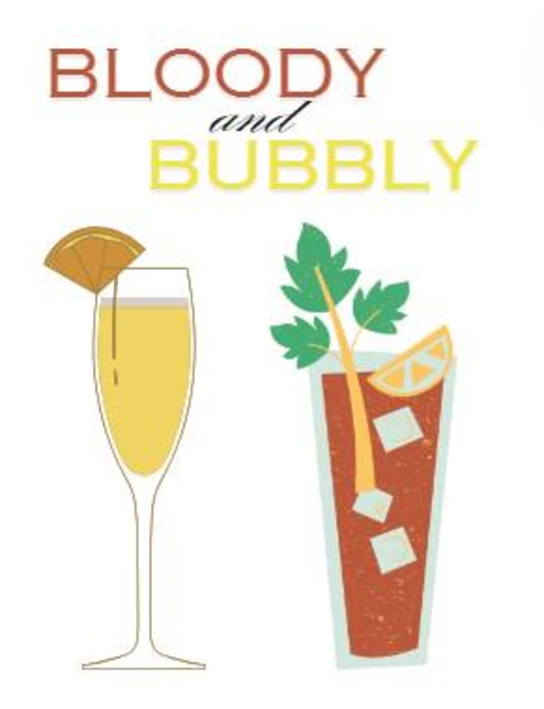 Bloody Mary & Mimosa Bar Signage (breakfast Sign Included) - Etsy