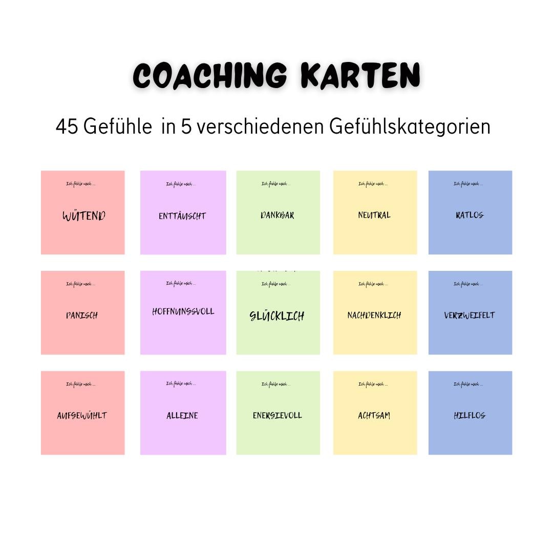 Emotion Cards for Coaching & Mindfulness | 150 Emotions With Reflection ...