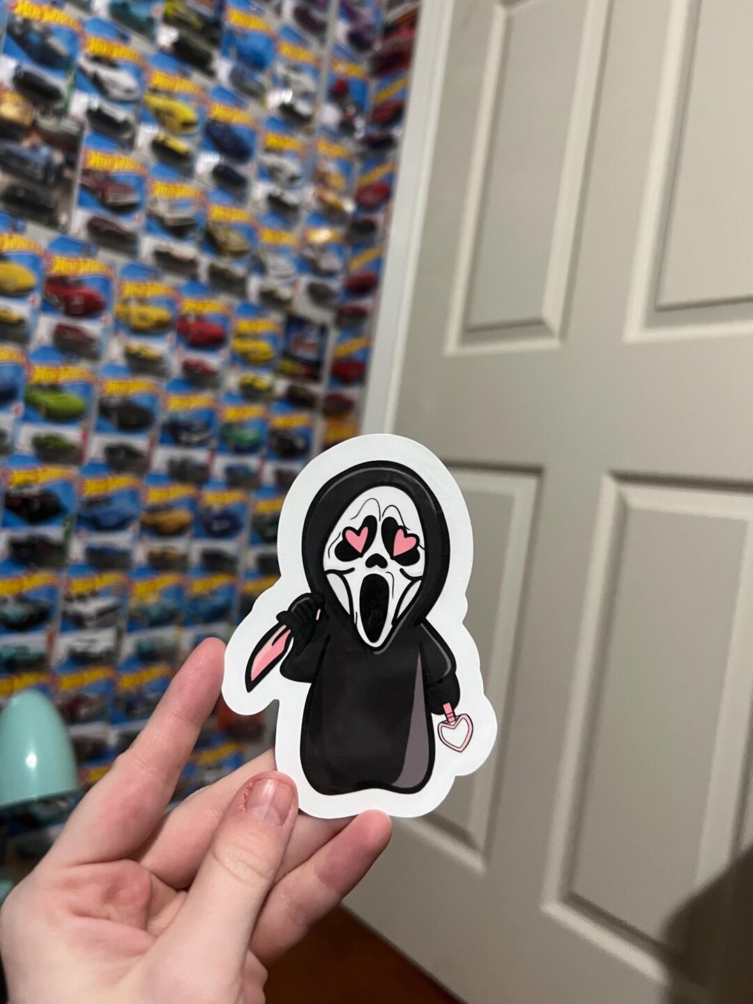 Tsurikawa Kawaii Ghostface Sticker, JDM Sticker, Laptop Sticker ...