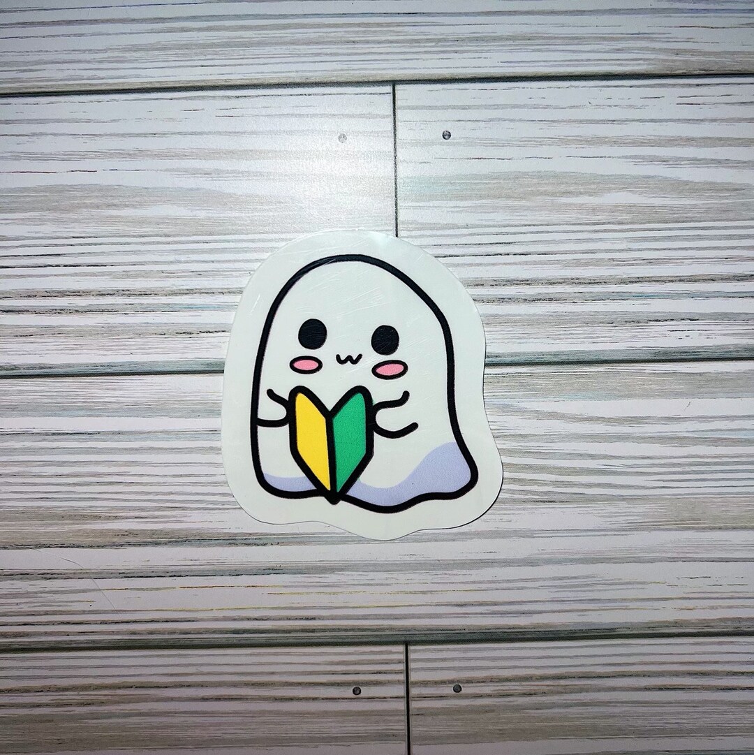 Kawaii JDM Ghost Sticker, JDM Sticker, Laptop Sticker, Automotive ...