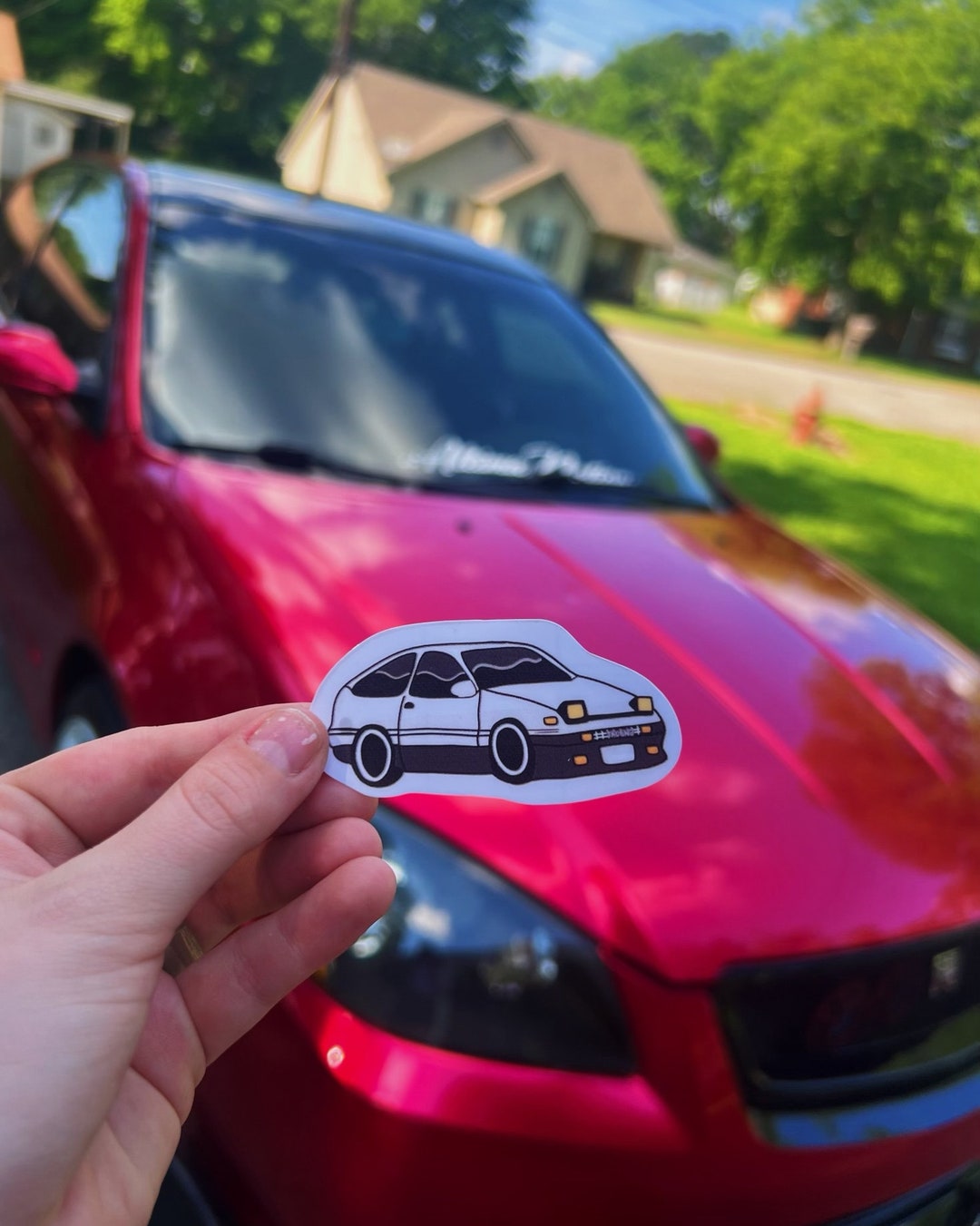 Kawaii AE86 Sticker, Initial D Sticker, JDM Sticker, Laptop Sticker, - Etsy