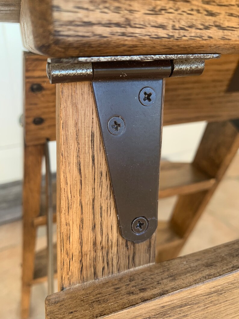 Oak Folding Step Stool / Ladder - Etsy