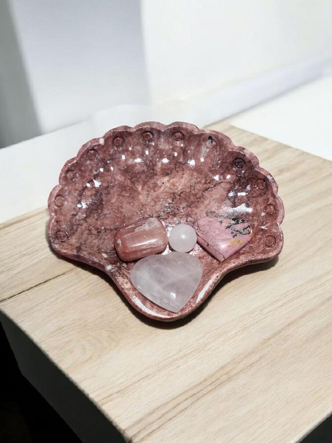 High Priestess Sacred Love Altar Set — Peacock Red Jasper Bowl ...