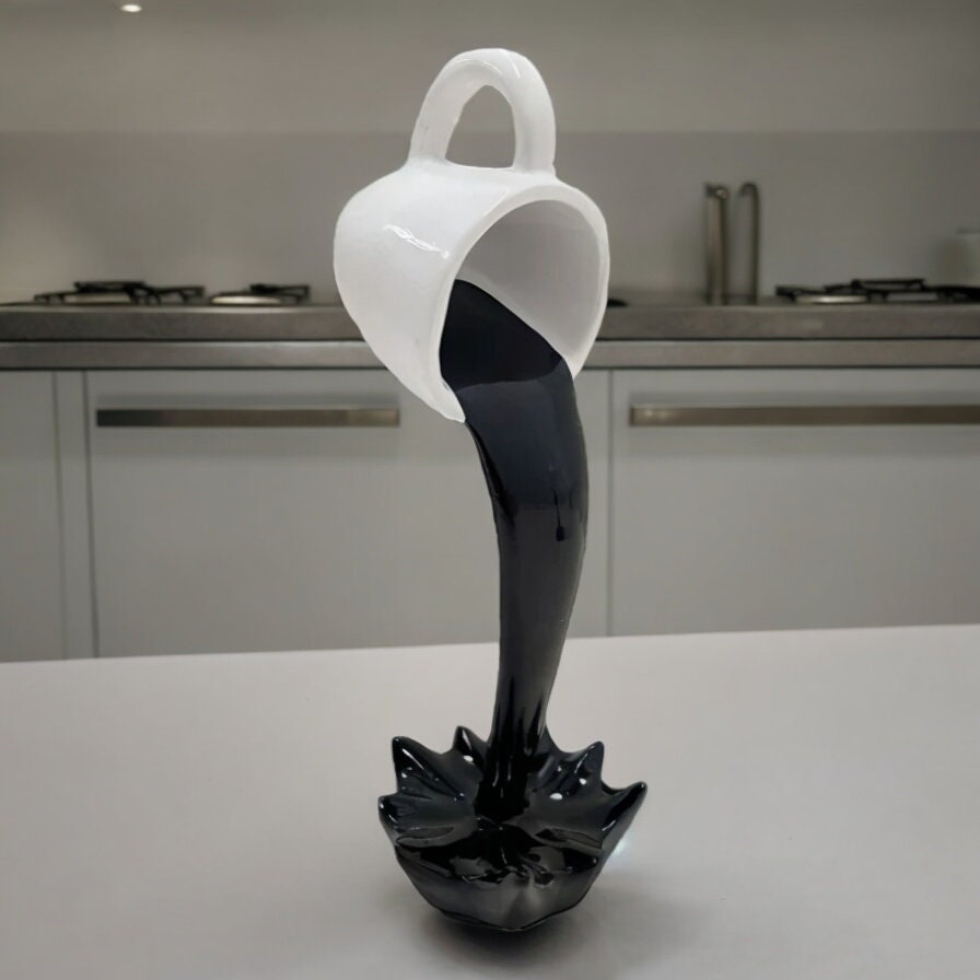 Floating Spilling Coffee Cup, Kitchen Decor, Home Decor, Floating Mug ...