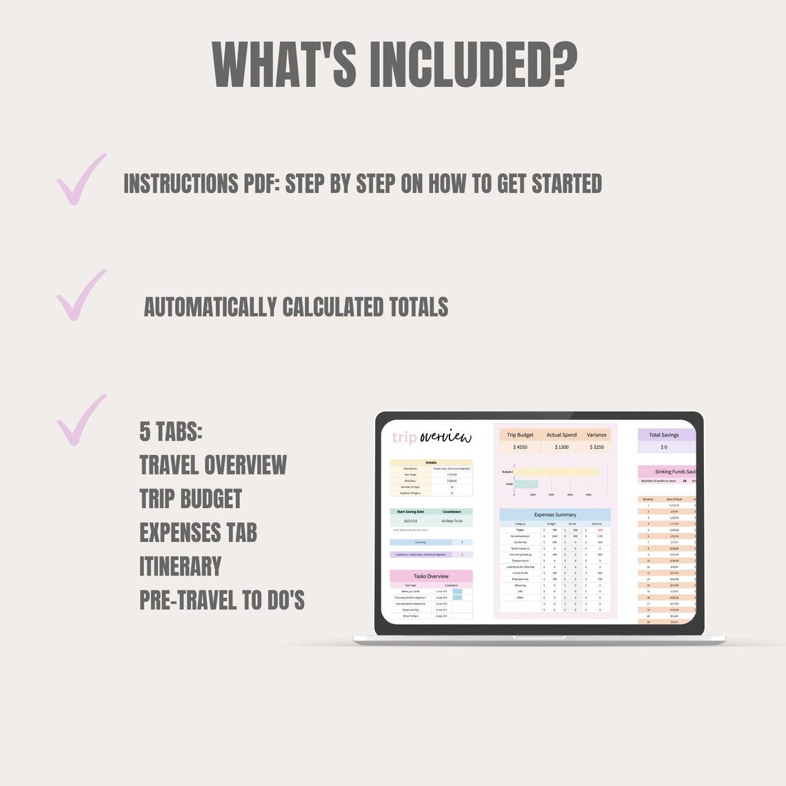 Editable Travel Planner Google Sheets, Simple Travel Research Budget ...