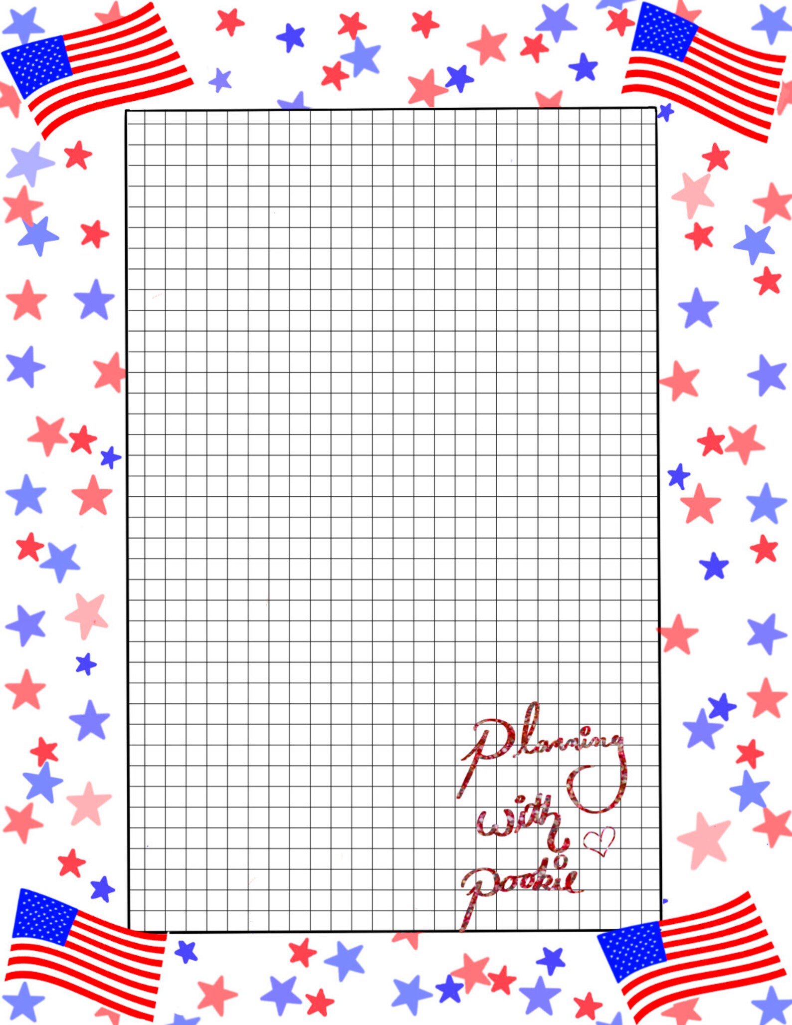 4th of July Printable PDF - Etsy