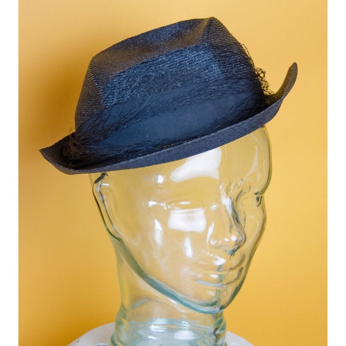 1930's Antique 1940's Vintage Bucket Fedora Hat Cream - Etsy