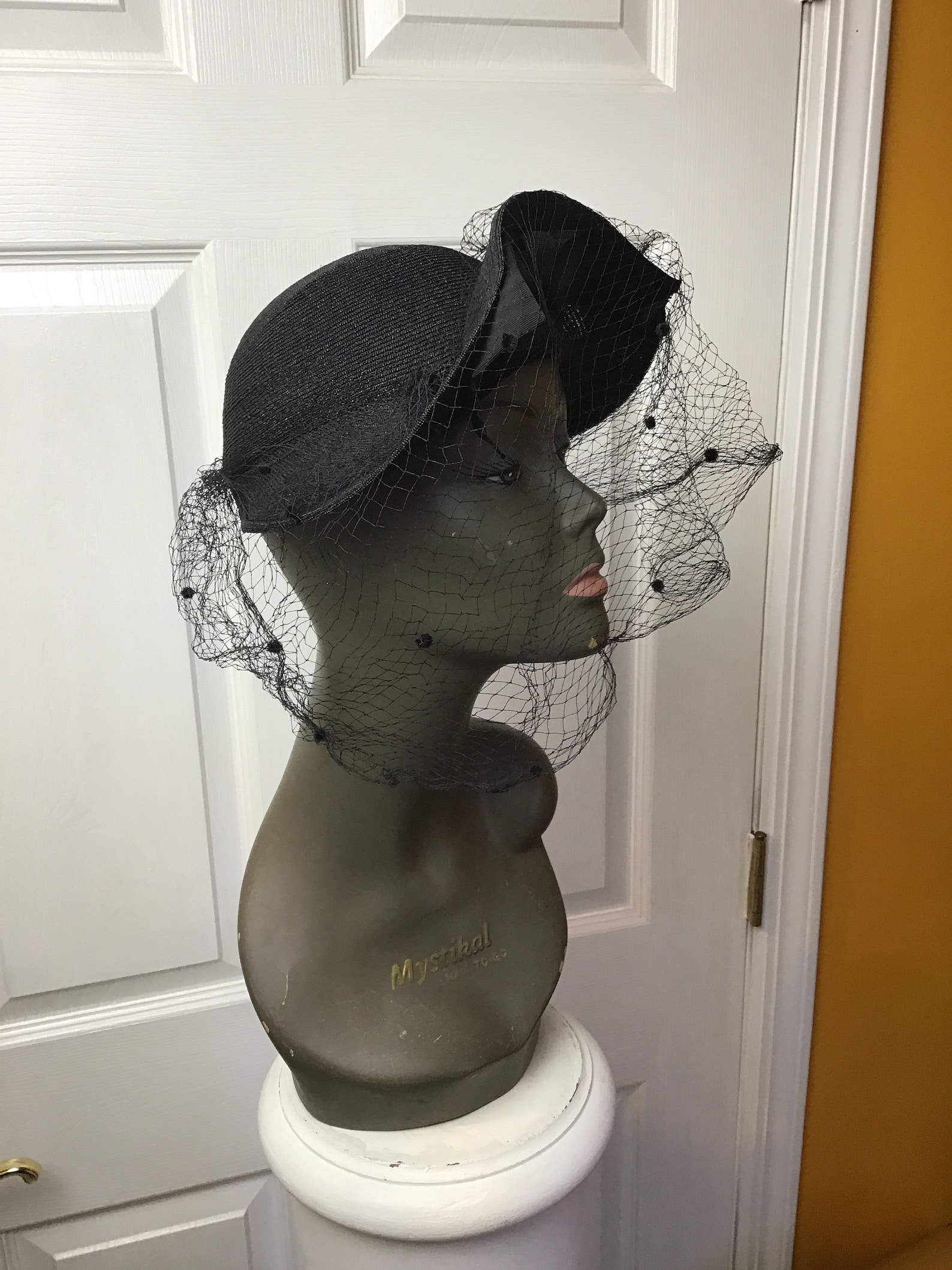 Vintage 1920’s 1939’s Woman’s Flapper Hat With Veil - Etsy