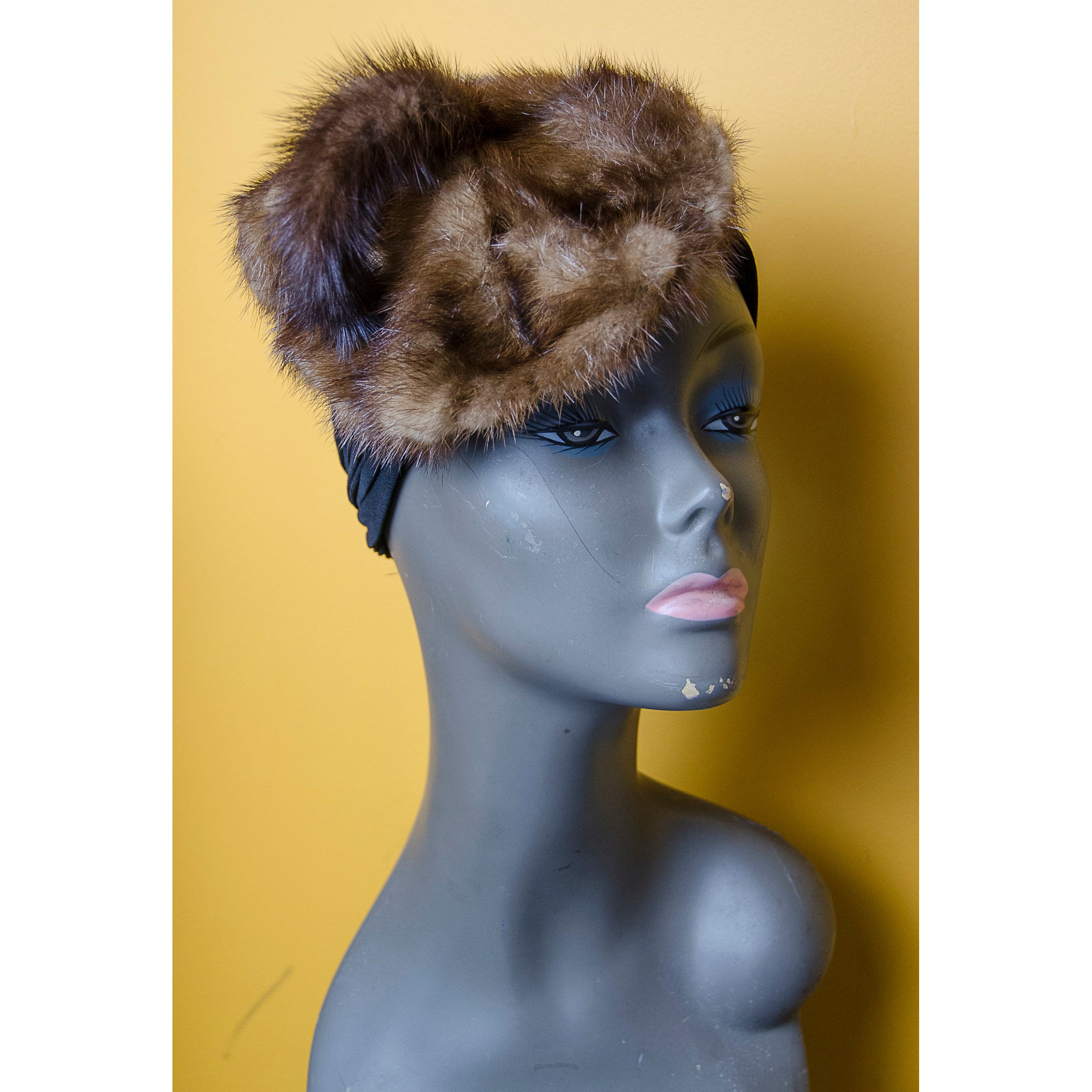 Eclectic 1940's Jay Thorpe Fur Turban Style Hat - Etsy