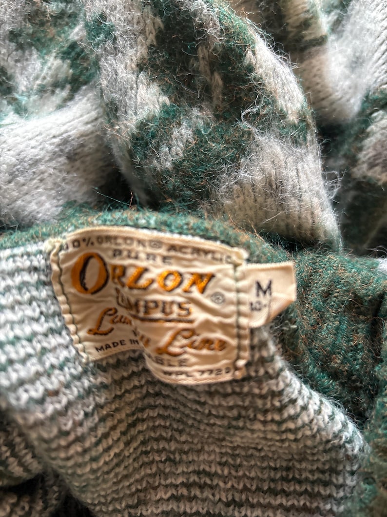 Vintage 1960’s Men’s Campus Orlon Knit Sweater B4 - Etsy