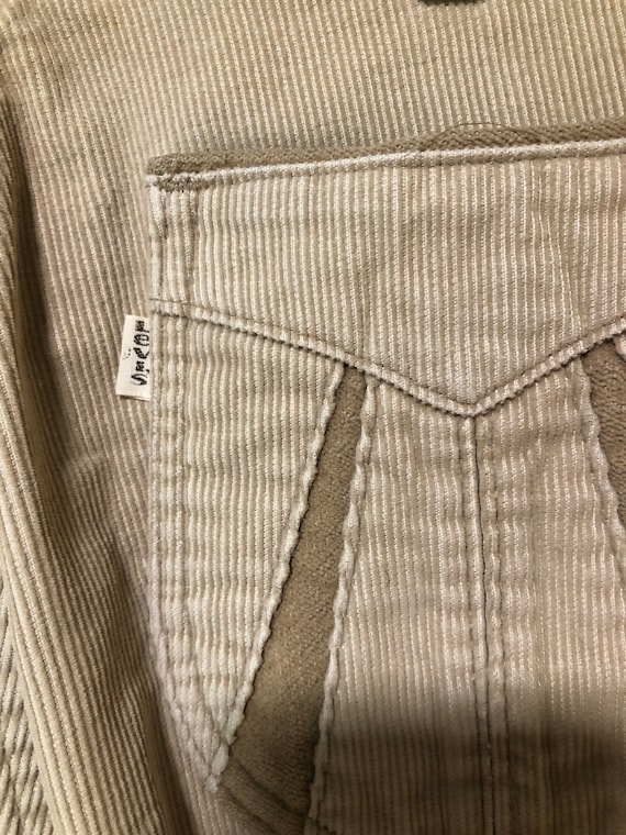 Rare 1970’s Levi’s Black Mens Light Tan Corduroy Pan… - Gem