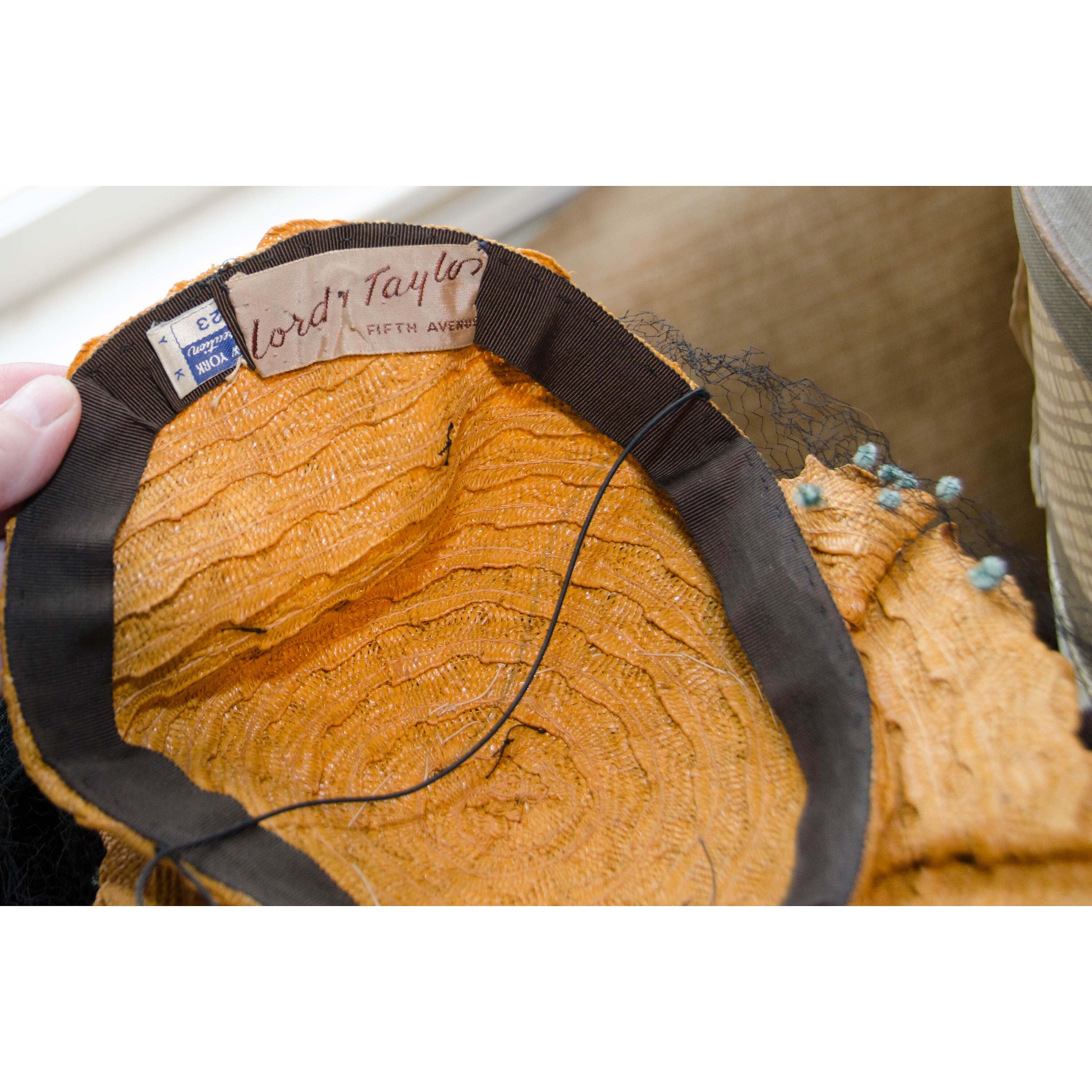 Vintage 1940's Lord and Taylors New York Creation Straw Hat - Etsy