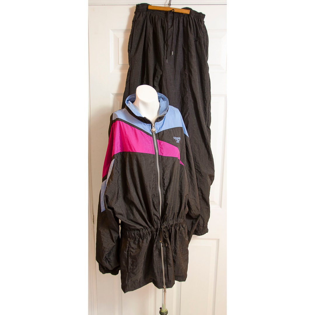 Vintage 1980's Reebok Nylon Track Suit XL B3 - Etsy