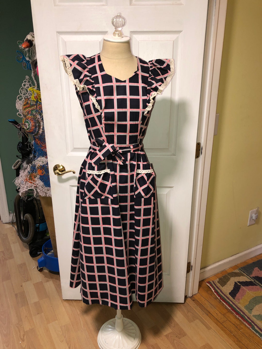 Vintage Glebury by Reliance Cotton Print Wrap Dress - Etsy