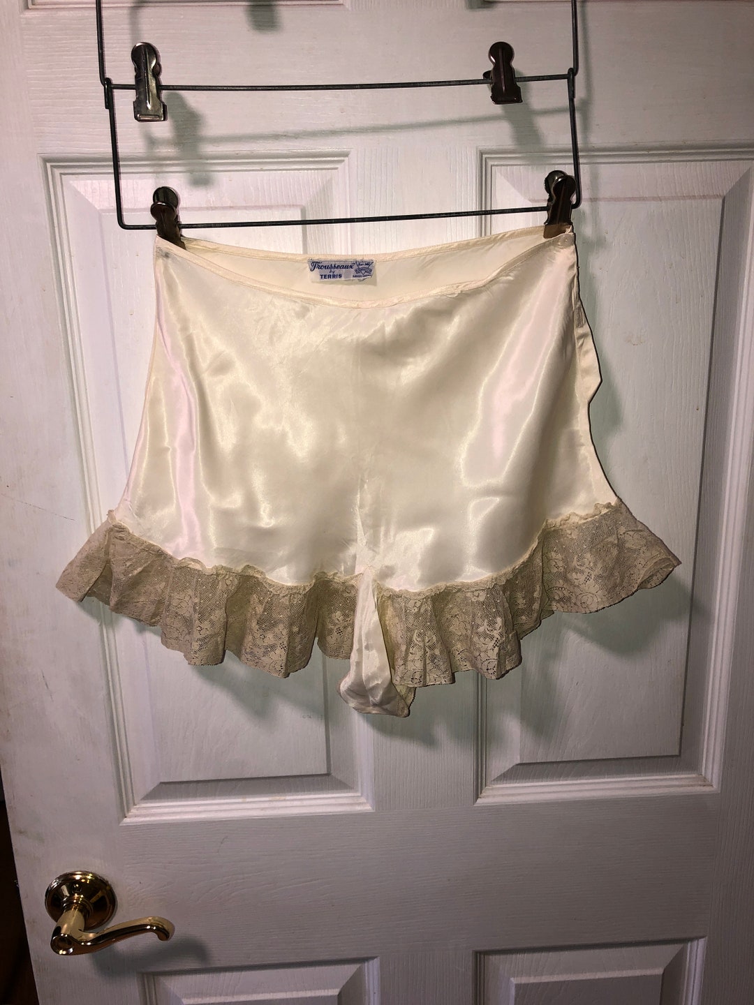 Vintage 1940’s Cream Satin Tap Pants With Lace B4 - Etsy