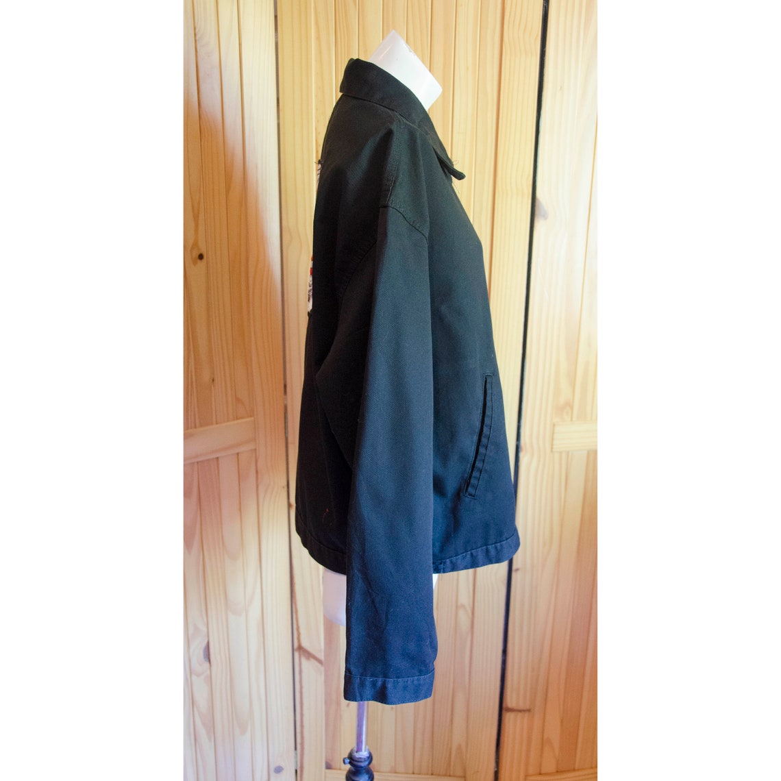Vintage Men's Dickie Work Jacket With Large Embroidered Patch at Back ...