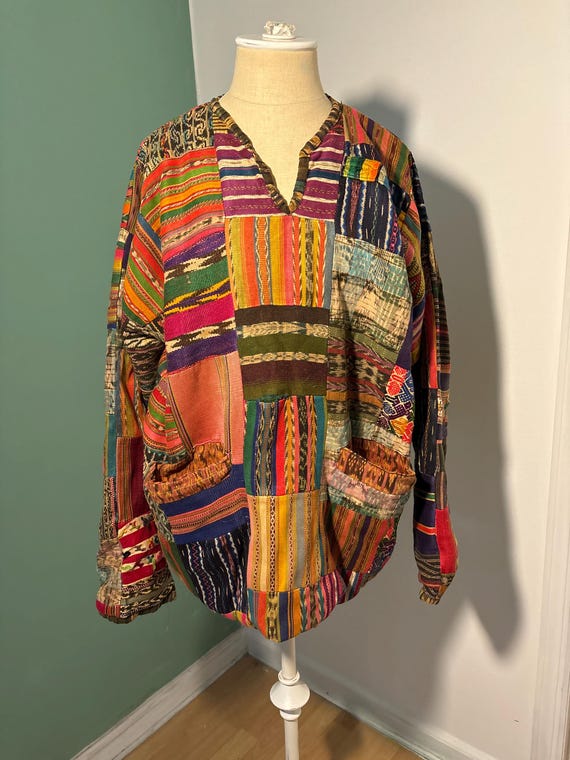 Vintage 1970’s Nana Banana Guatemalan Men’s Patchwork… - Gem