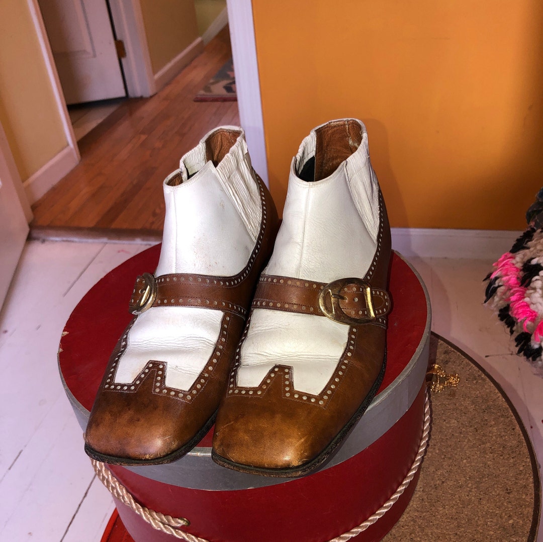 MCM Mens Half Spectator Boot by Bostonian - Etsy