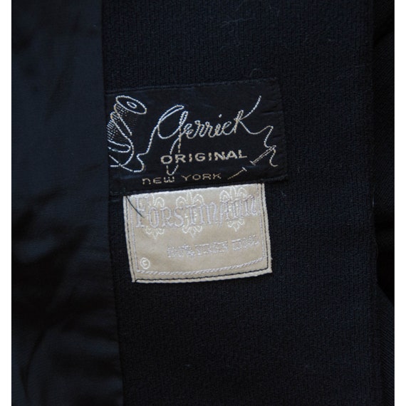 Vintage 1940's B Altmann Woman's Black Jacket with Je… - Gem