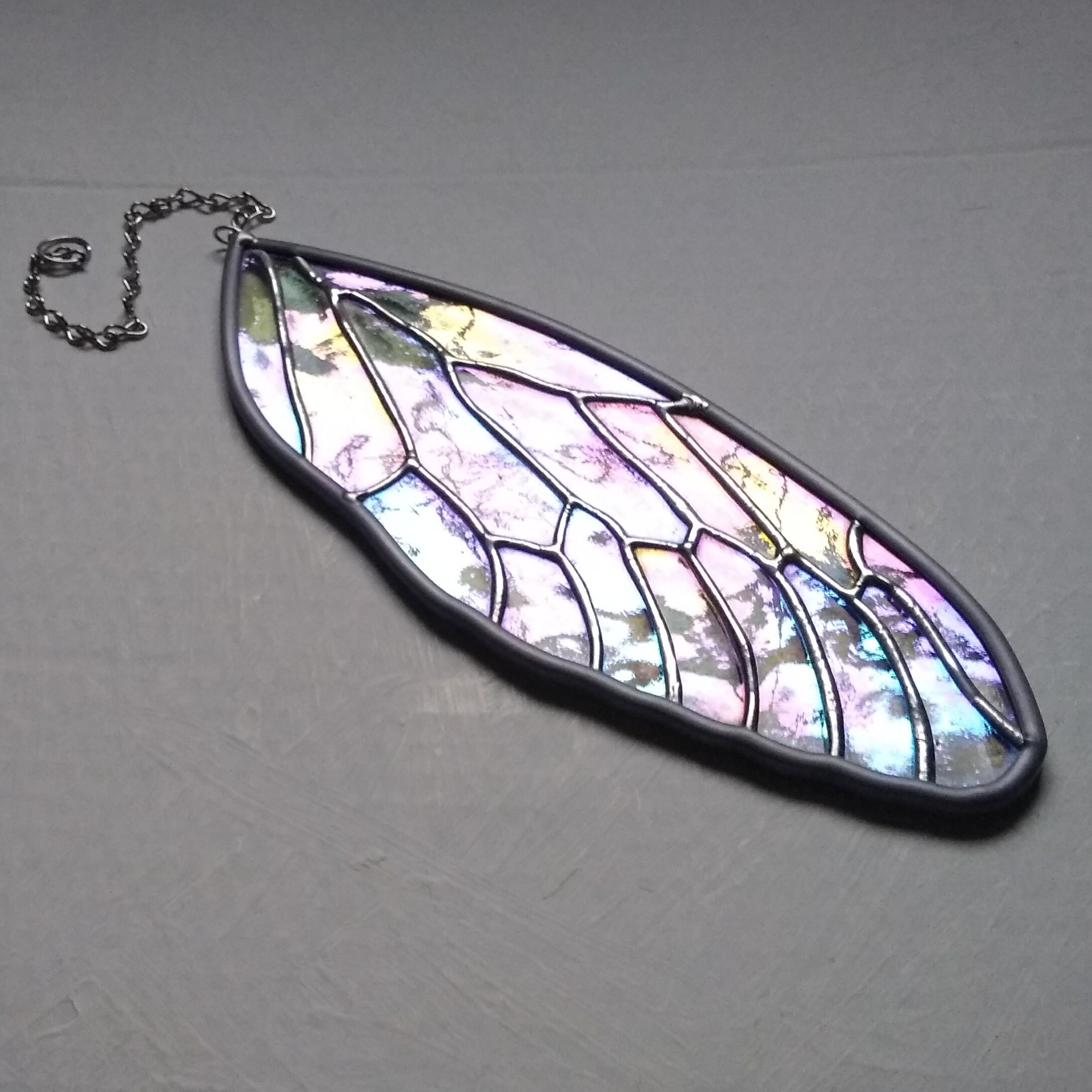 Iridescent Stained Glass Cicada Insect Wing Suncatcher - Etsy Australia
