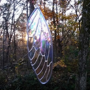 Iridescent Stained Glass Cicada Insect Wing Suncatcher - Etsy