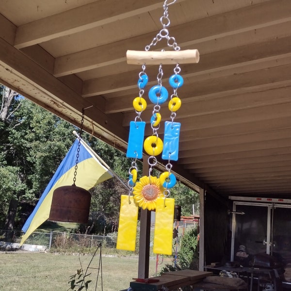 Fused Glass Wind Chimes - Etsy