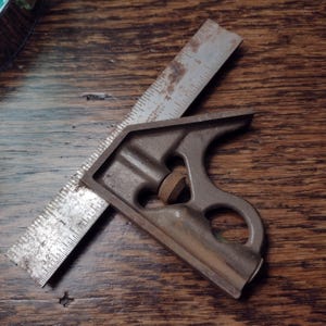Vintage Craftsman Combination Square Woodworking Tool - Etsy