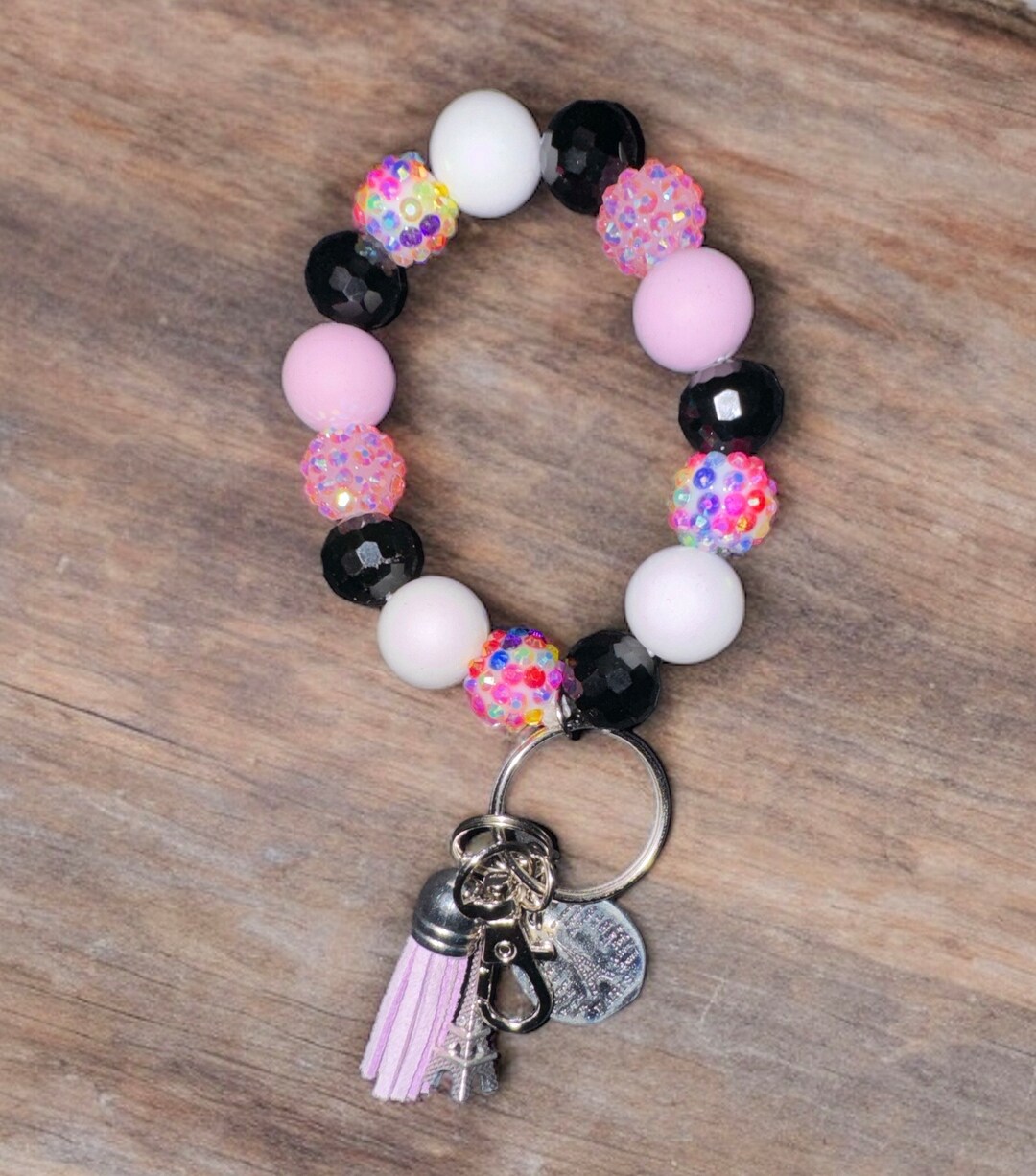 Cute Beaded Keychain - Etsy