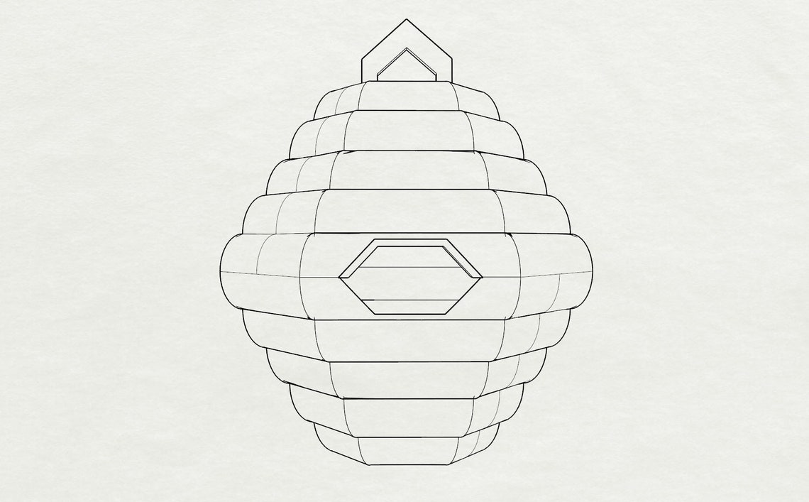 Bee Hive Birdhouse STL Files, Birdhouse 3D Print Files, Cap Cod 3D ...