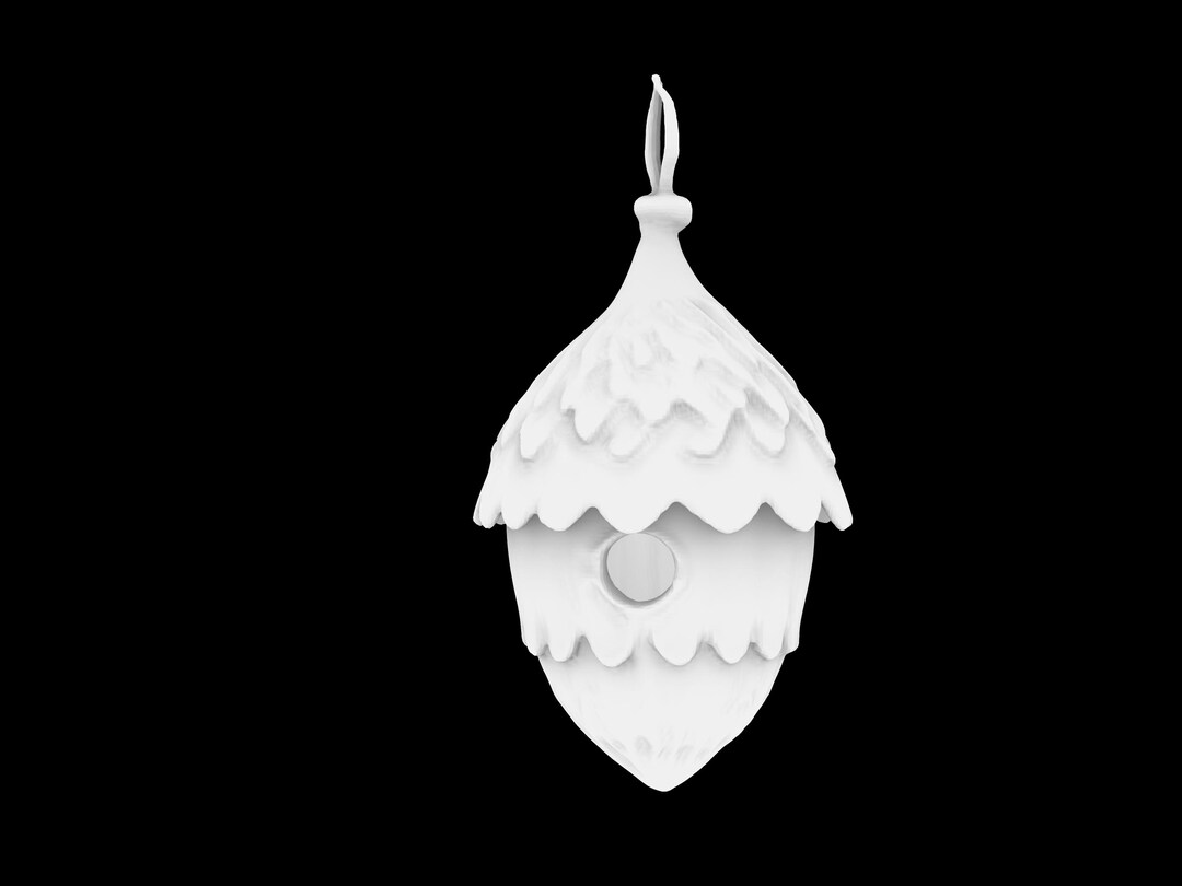 Acorn Birdhouse STL Files, Birdhouse 3D Print Files, Nature 3D Print ...