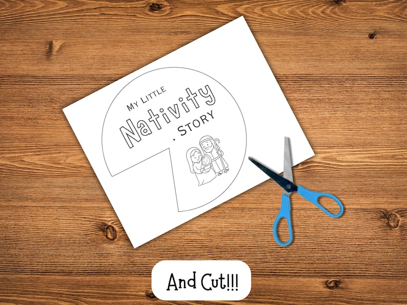 Nativity Wheel Printable, Christmas Story Craft for Kids, Jesus Birth ...
