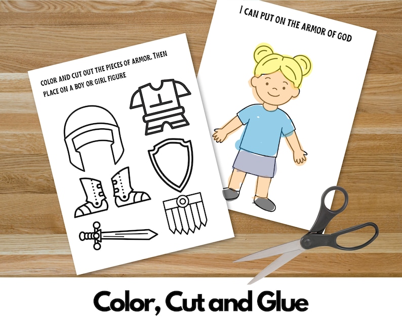 Armor of God Activity Pack; Sunday School Craft: Armor of God Ephesians ...