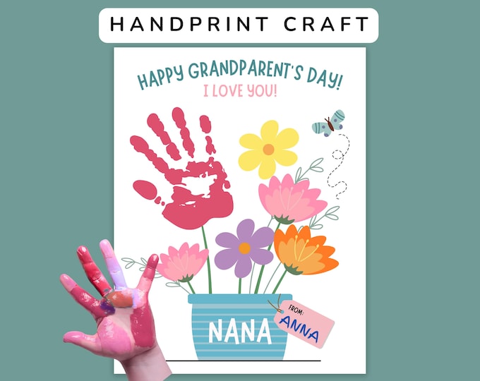 2026 Handprint Calendar, DIY Handprint Art for Kids, Preschool ...