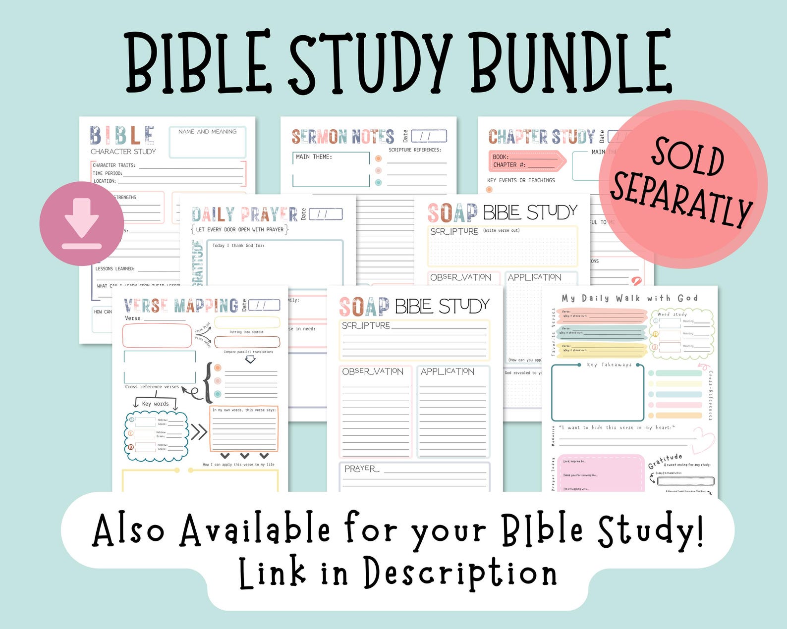 Inductive Bible Study Sheet, Printable Scripture Guide , Verse Mapping ...