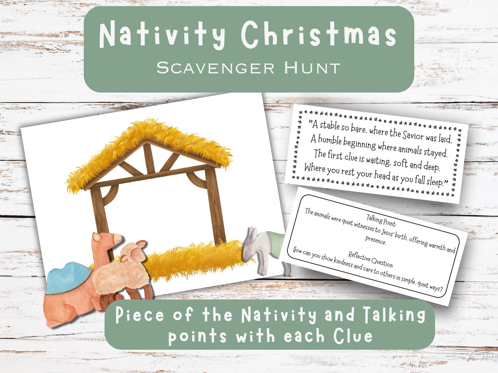 Nativity Christmas Scavenger Hunt – Printable Kids, Teens & Family ...