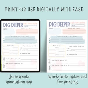 Bible Study Printable – Bible Study Guide & Template for Daily Study ...