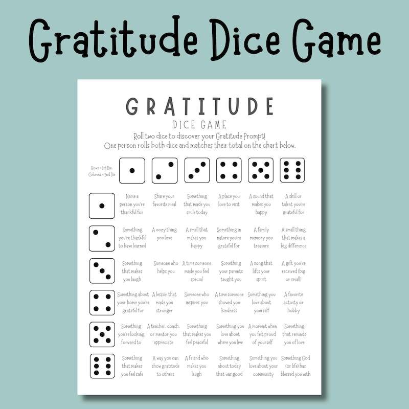 Gratitude Game for Team - Etsy