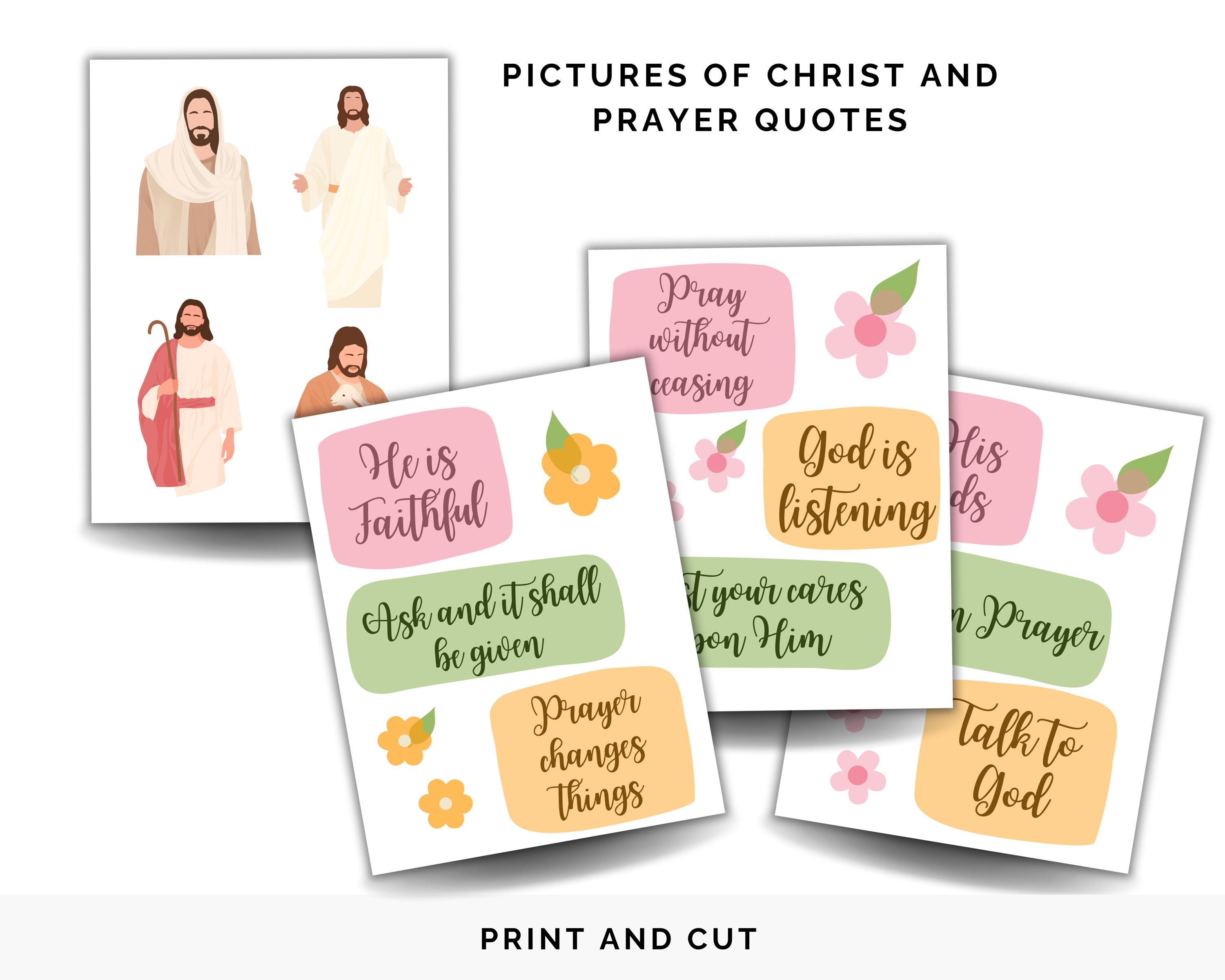 Prayer Board Kit, Faith Vision Board Set, Printable Christian Planner ...