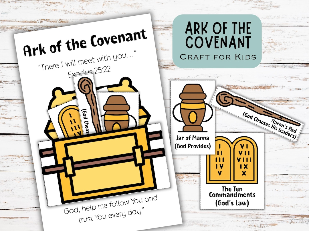 Ark of the Covenant Craft for Kids, Sunday School Craft, Kids Ministry ...