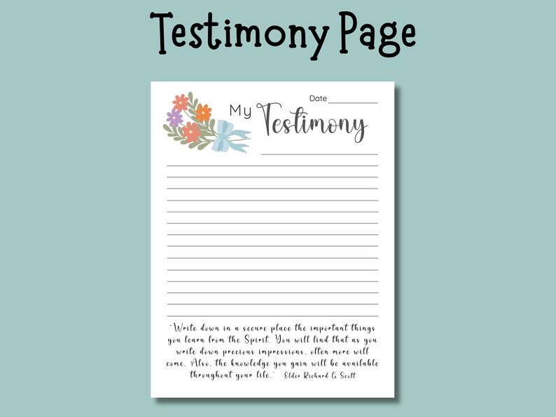 LDS General Conference Journal for Teens and Youth, Unique Latter Day ...