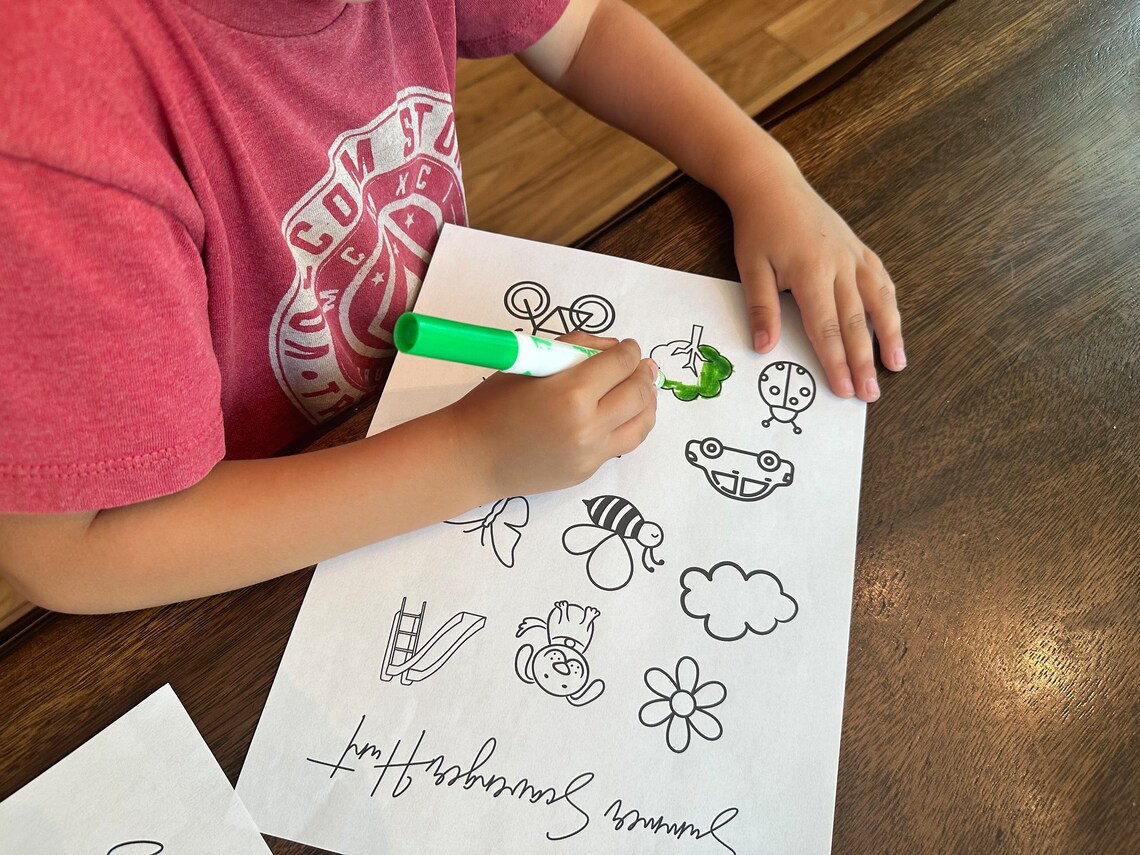 Summer Fun Activity Pack for Kids and Toddlers. Nature Tic Tac Toe ...