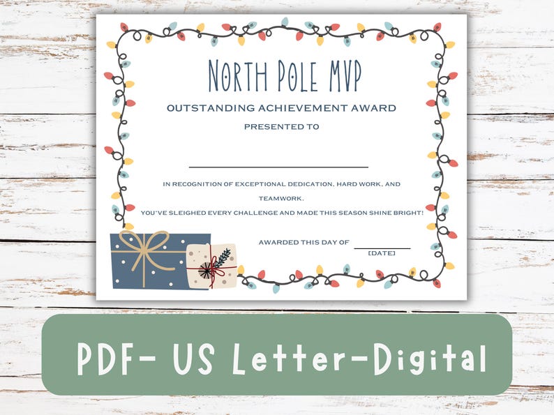 Employee Christmas Awards Printable, Funny Office Holiday Certificates ...