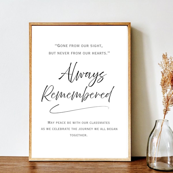 Reunion Memorial Table - Etsy