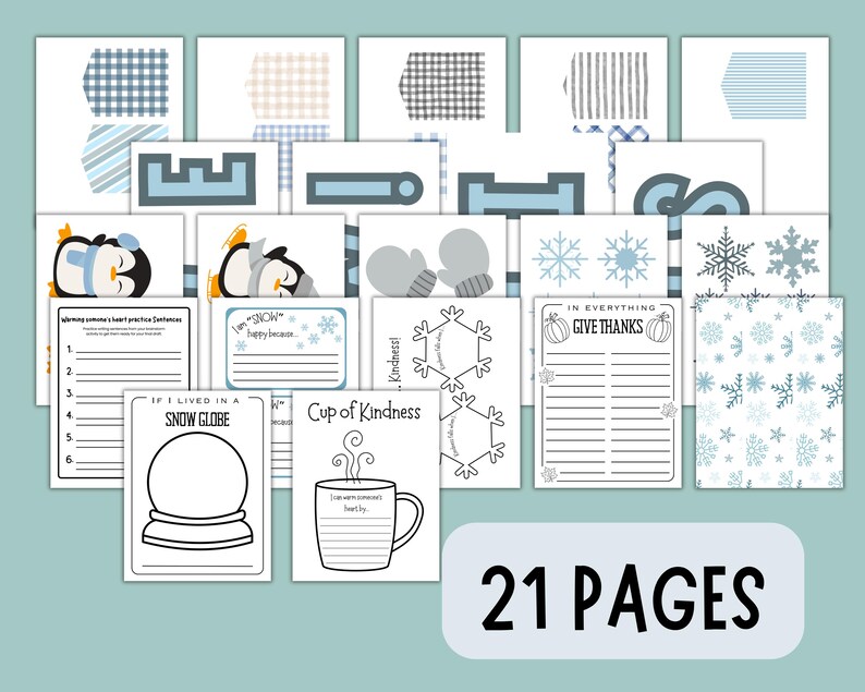 Winter Bulletin Board Kit Printable, Classroom, School, Church Winter ...