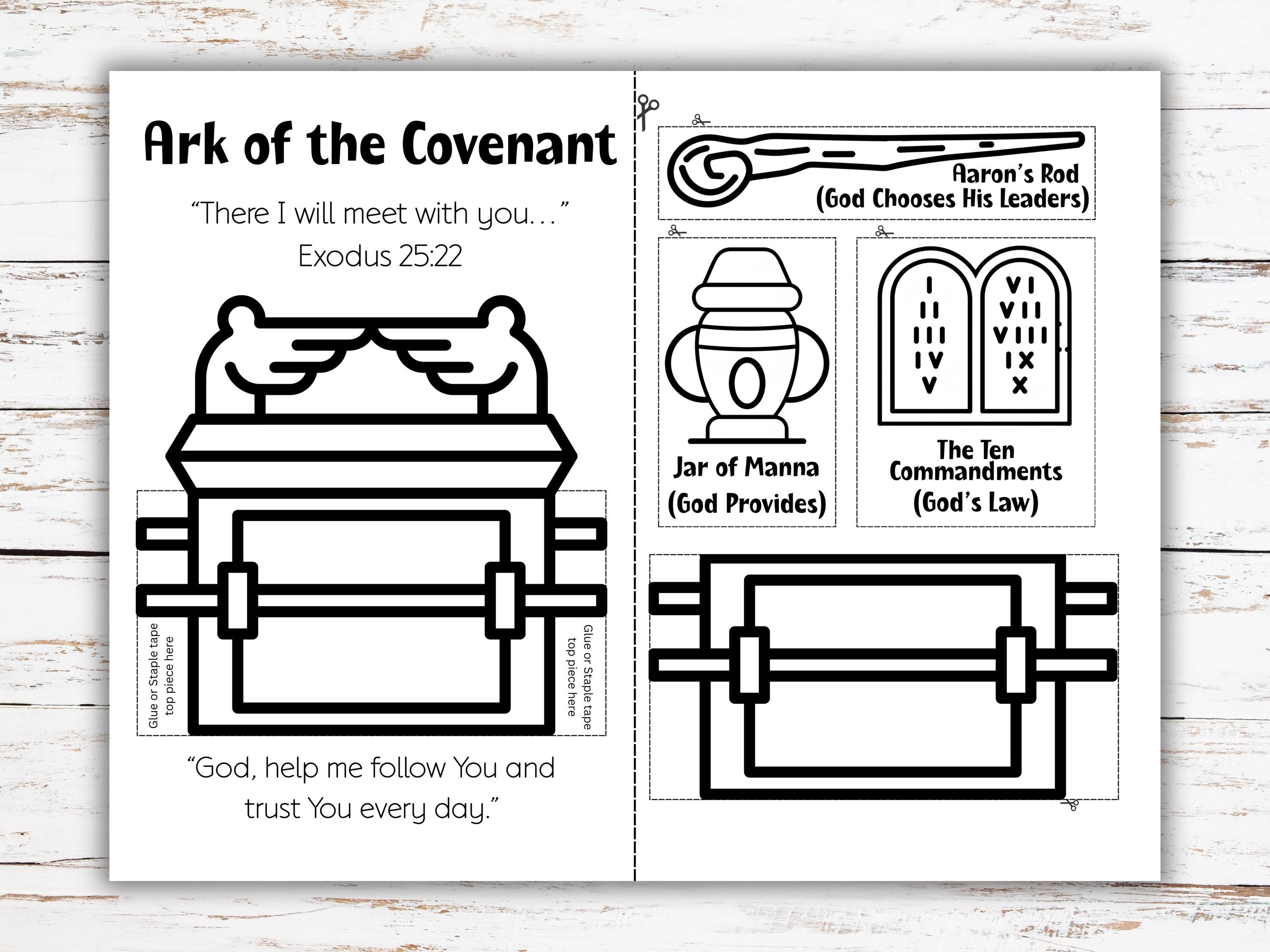 Ark of the Covenant Craft for Kids, Sunday School Craft, Kids Ministry ...