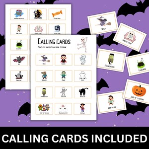 Halloween Bingo for Kids – Printable Family Bingo Game – Classroom ...
